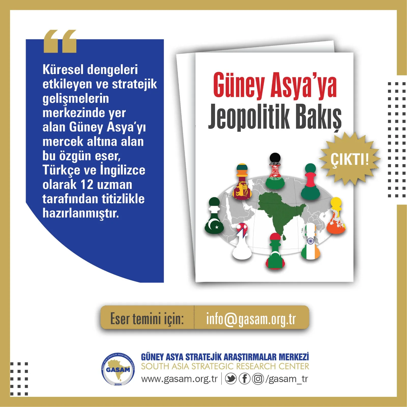 Güney Asya’ya Jeopolitik Bakış | GASAM